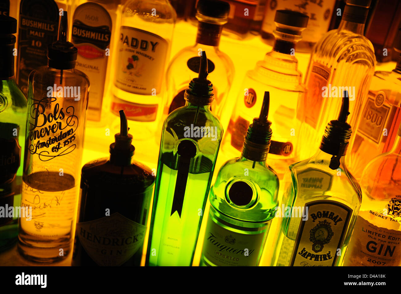 Berlin, Germany, spirits in a Berlin bar Stock Photo - Alamy