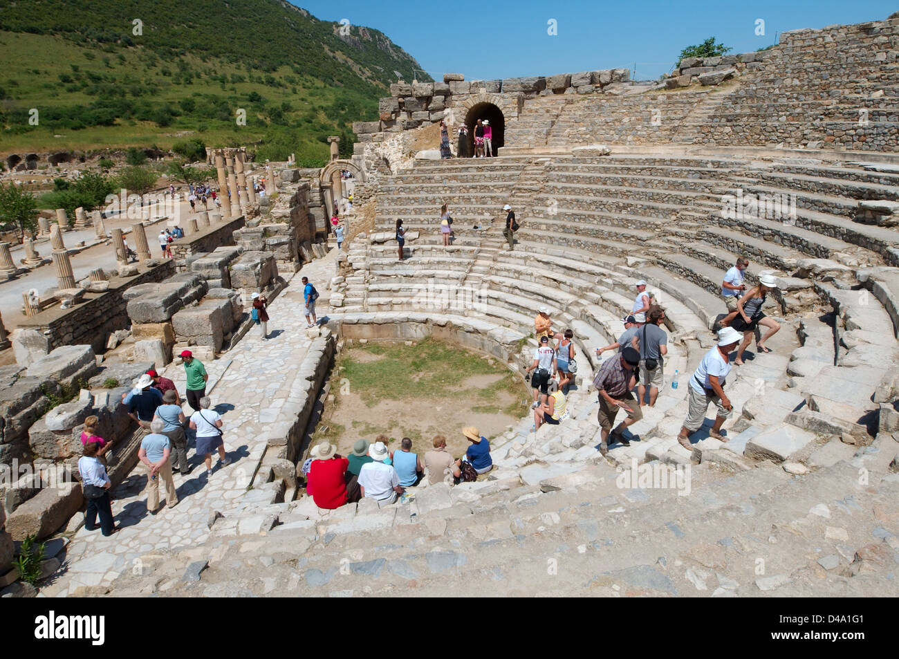 Roman theater, antique city of Ephesus, Efes, Turkey, Western Asia ...