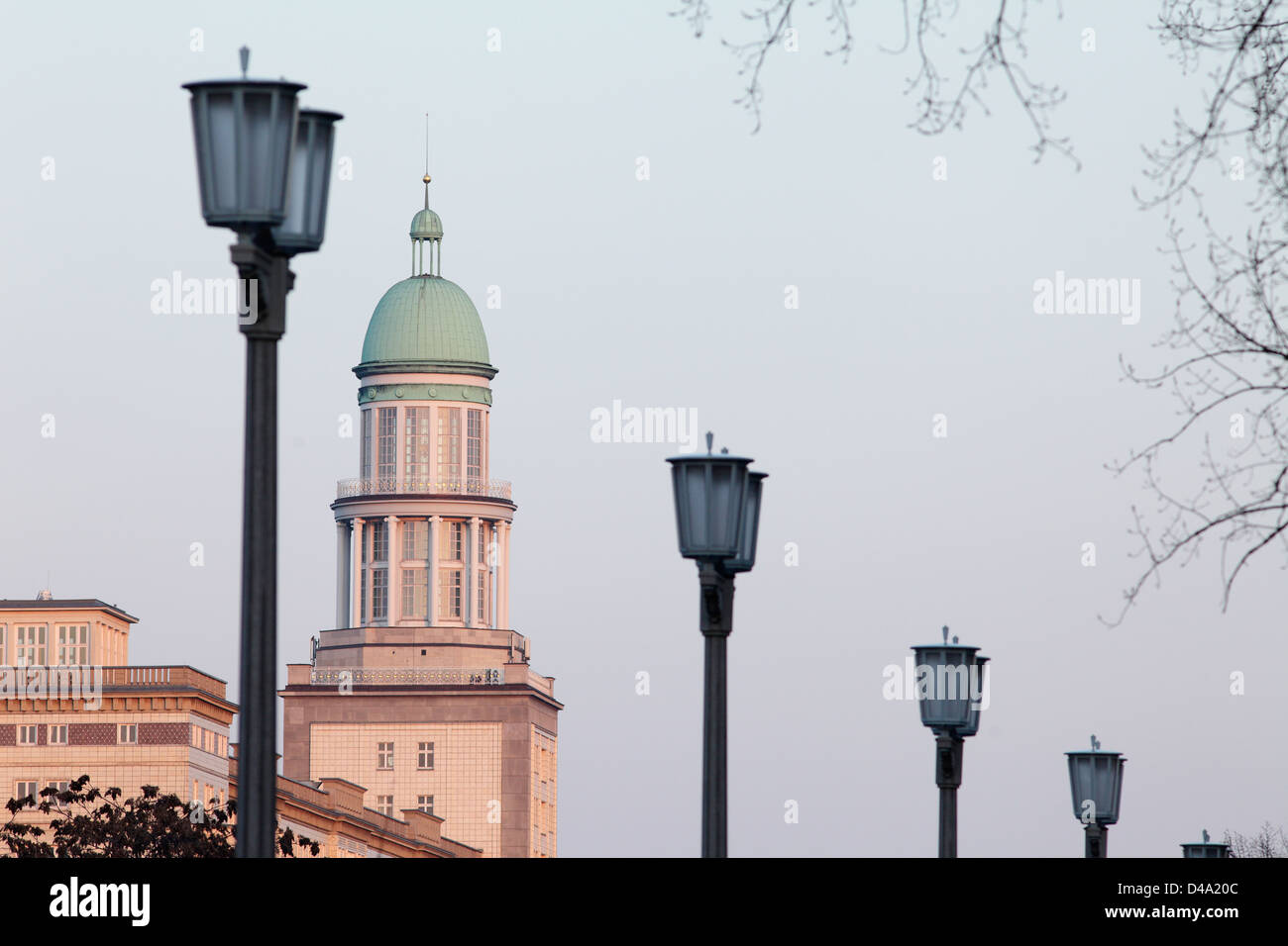 Berlin, Germany, high-rise tower at Frankfurter Tor in the Karl-Marx ...