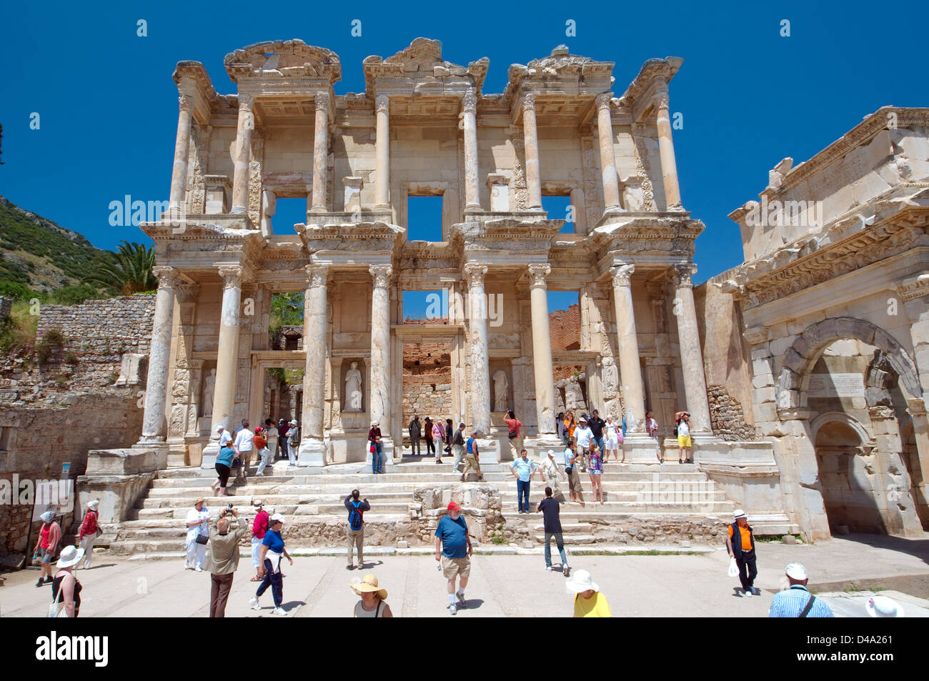 Library of Celsus, antique city of Ephesus, Efes, Turkey, Western Asia ...