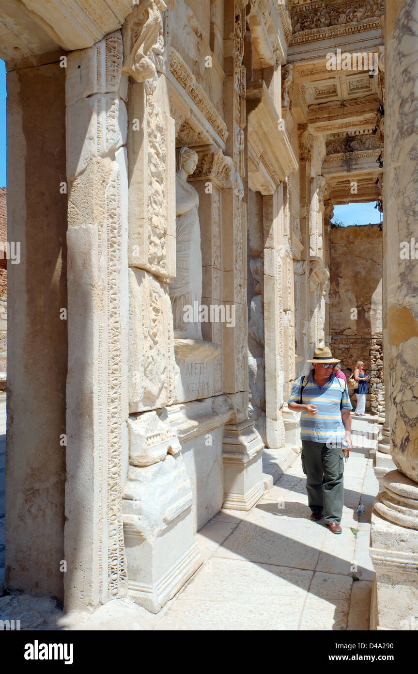 Sculpture, antique city of Ephesus, Efes, Turkey, Western Asia Stock ...