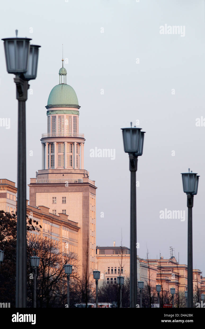 Berlin, Germany, high-rise tower at Frankfurter Tor in the Karl-Marx ...