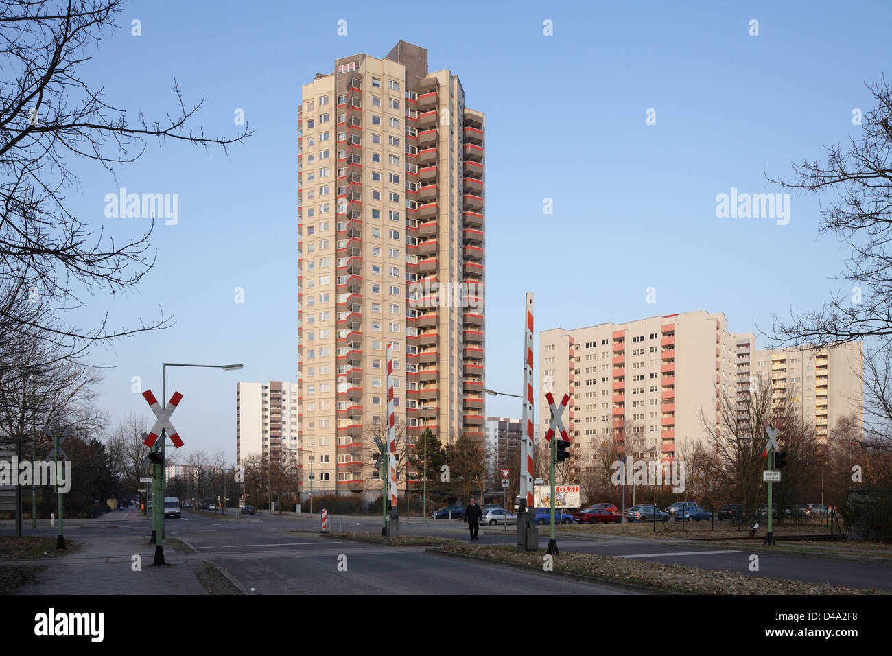 Berlin, Germany, skyscrapers in Berlin-Gropiusstadt Stock Photo - Alamy