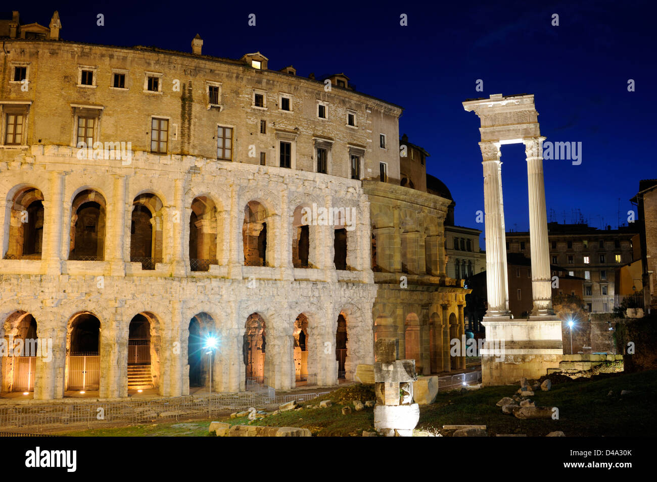 Apollo temple theatre marcellus rome hi-res stock photography and ...