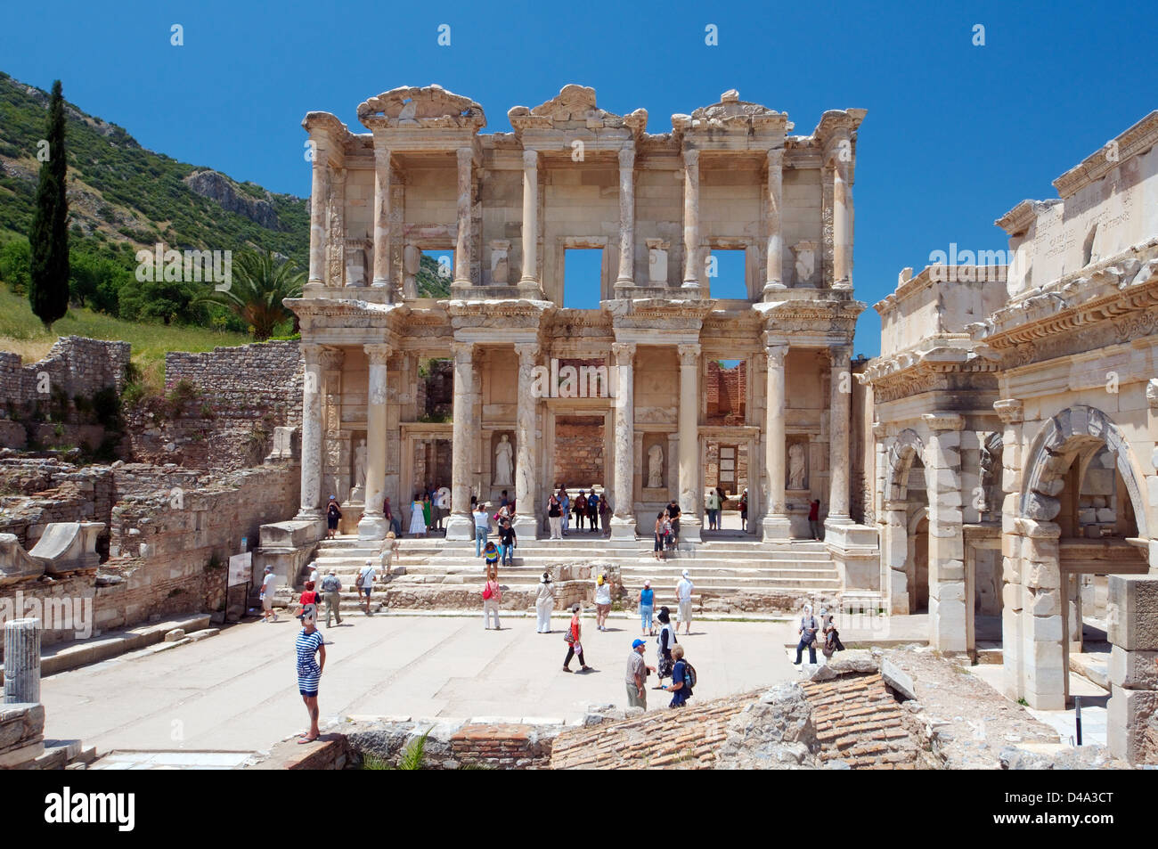 Library of Celsus, antique city of Ephesus, Efes, Turkey, Western Asia ...