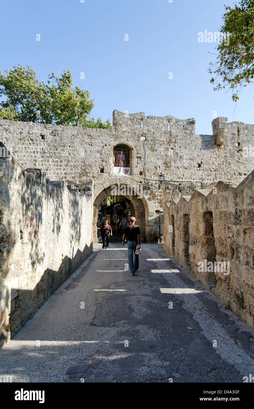 Rhodes st anthony gate hi-res stock photography and images - Alamy