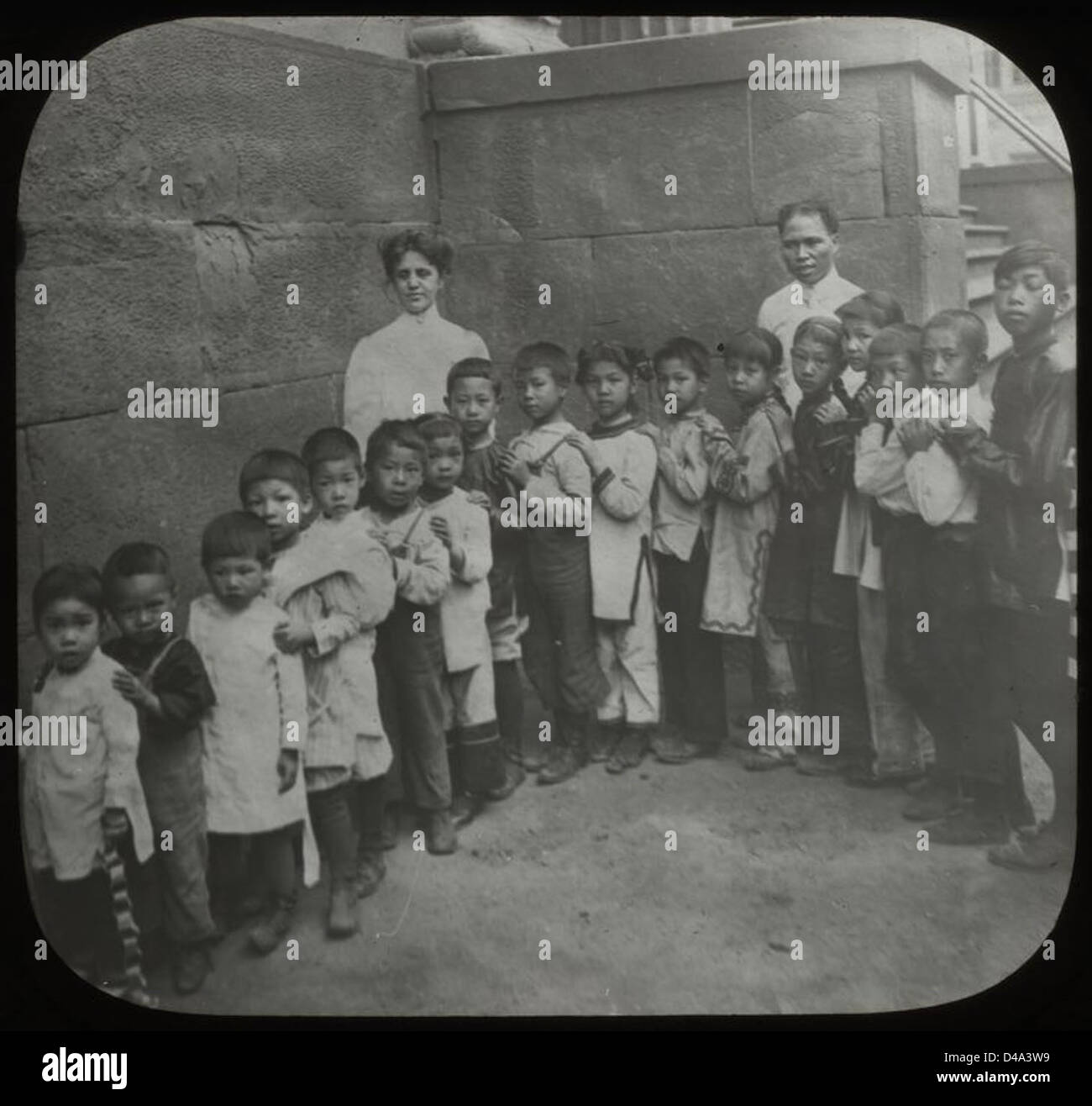 An image of a Sunday school class at the Chatham Square Branch library ...