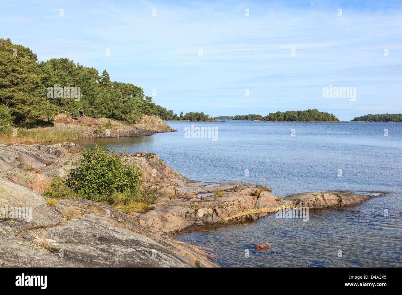 Archipelago in lake Vanern in Sweden Stock Photo - Alamy