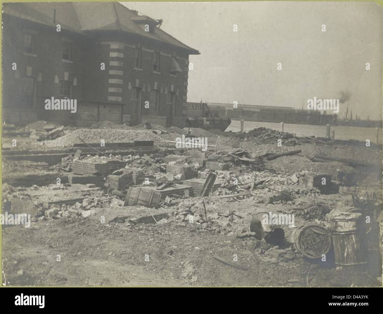 This 1902 photograph shows immigrants at Ellis Island Immigration ...