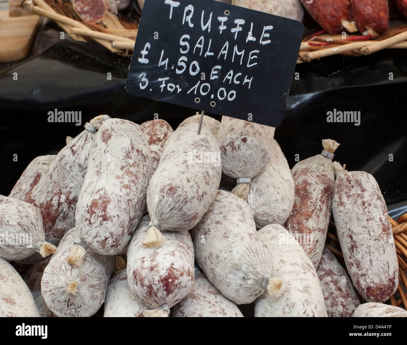 Continental foods; Italian Truffle Salame, salami, prosciutto, parma ...