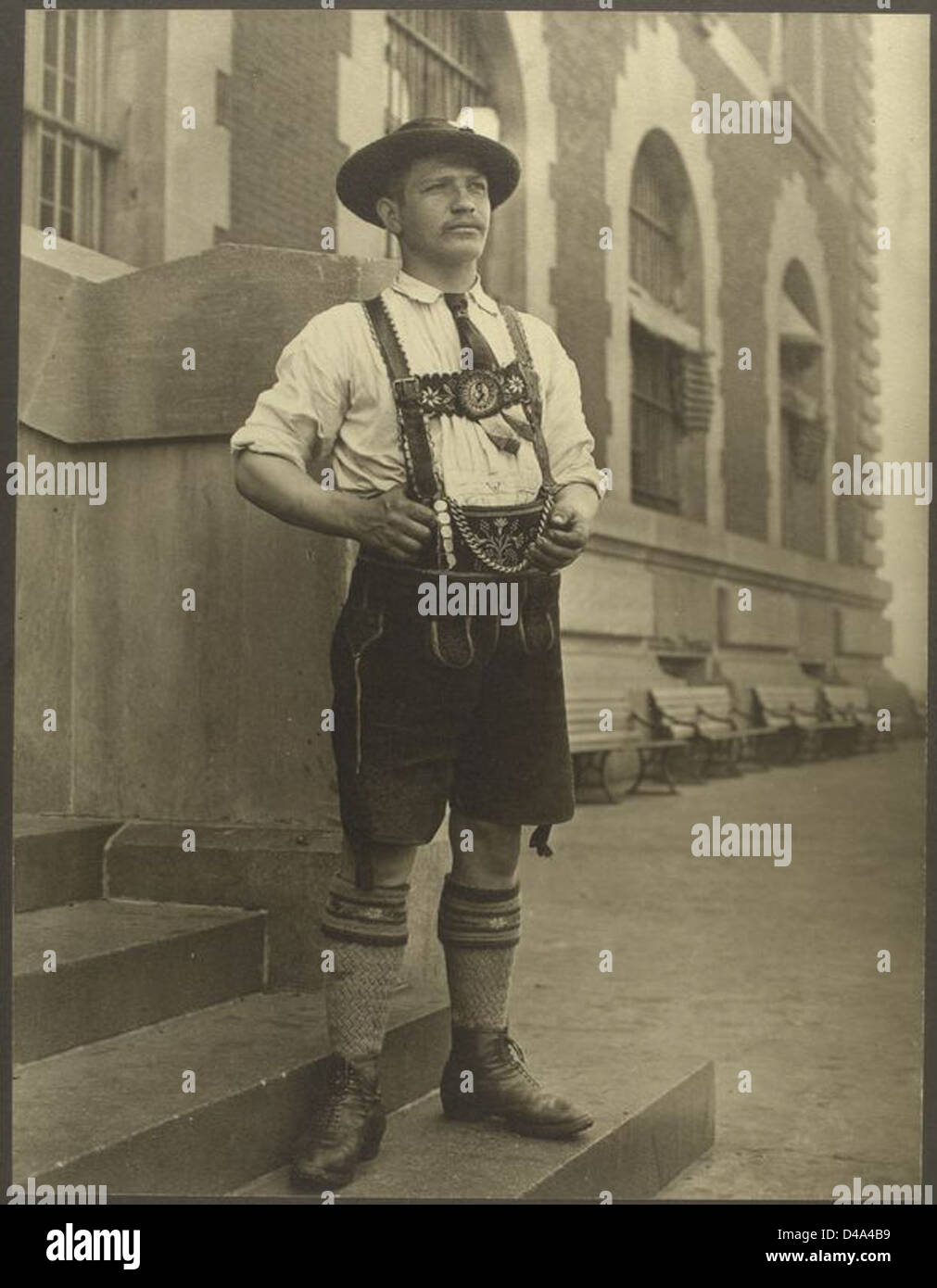 A portrait of a Bavarian man taken by Augustus Francis Sherman at Ellis ...