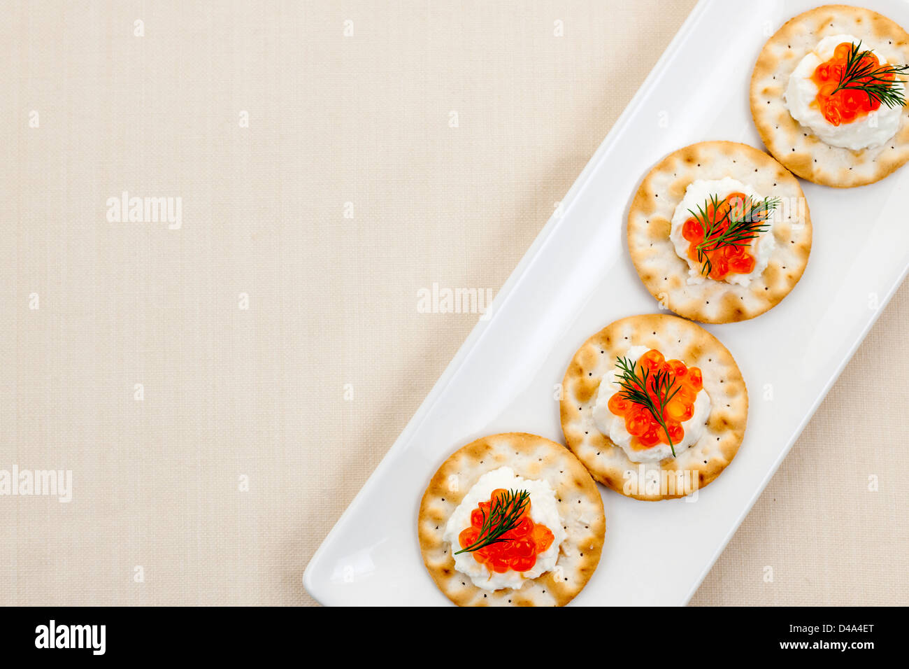 Plate of posh food from above hi-res stock photography and images - Alamy