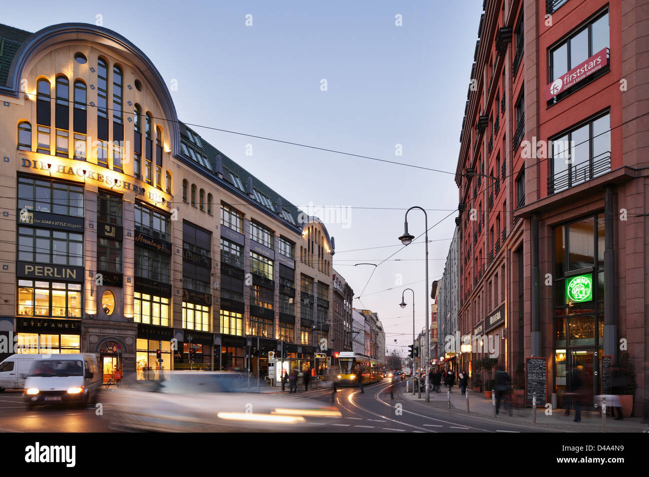 Germany berlin hackescher markt tram hi-res stock photography and ...