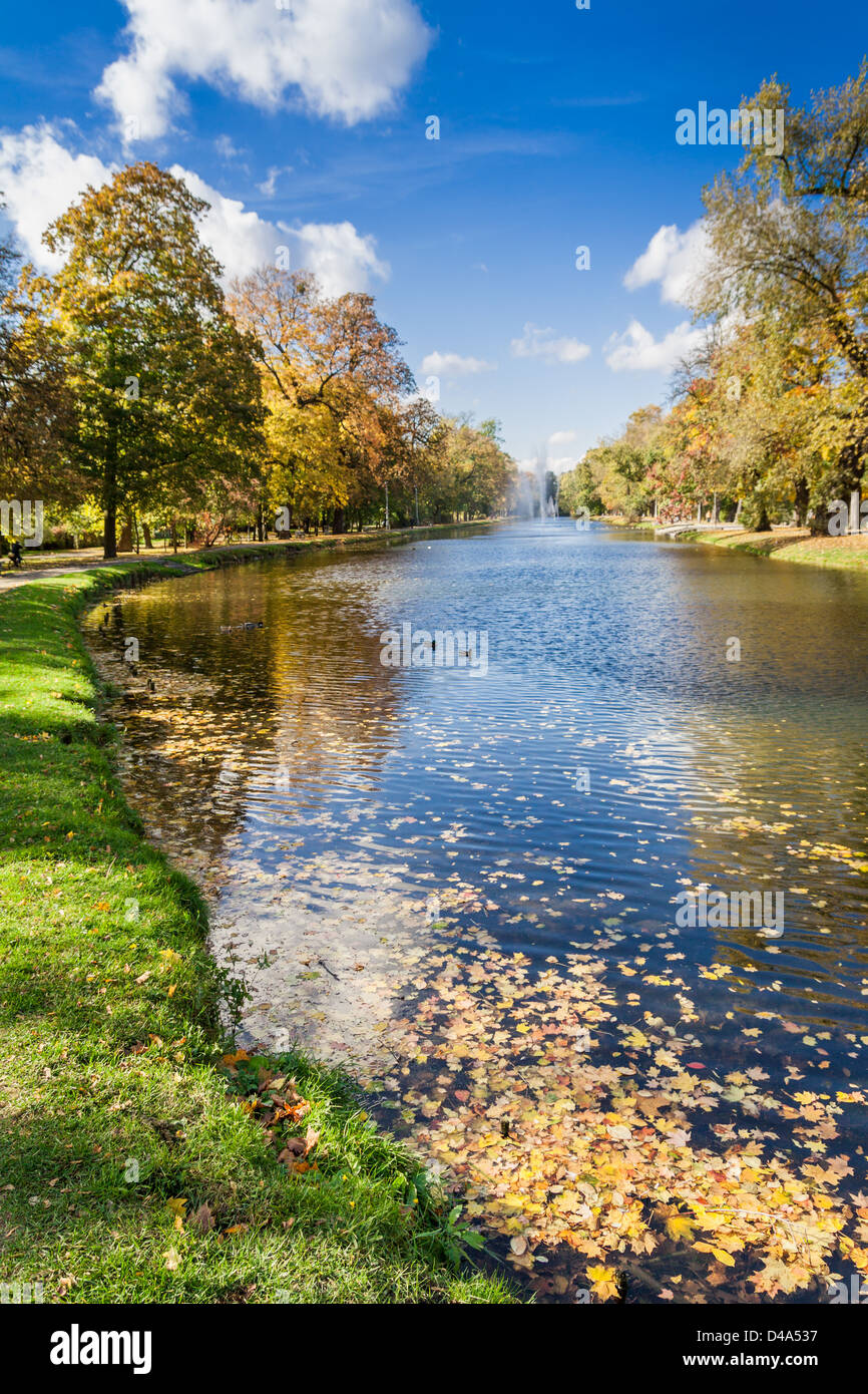 Colorful city park Stock Photo - Alamy