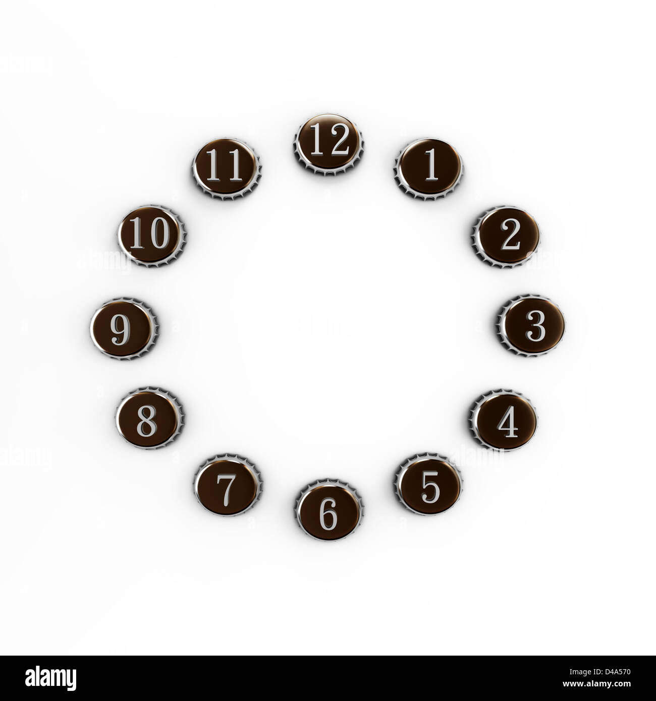 clock digits on white color Stock Photo - Alamy