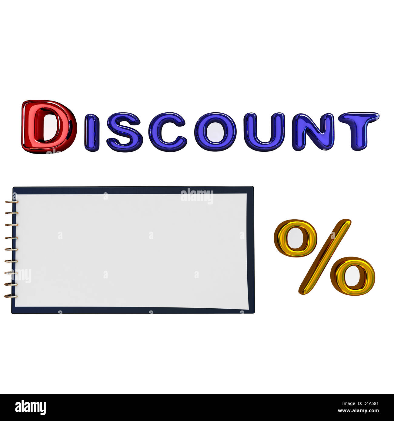 isolated symbols discount on white Stock Photo - Alamy