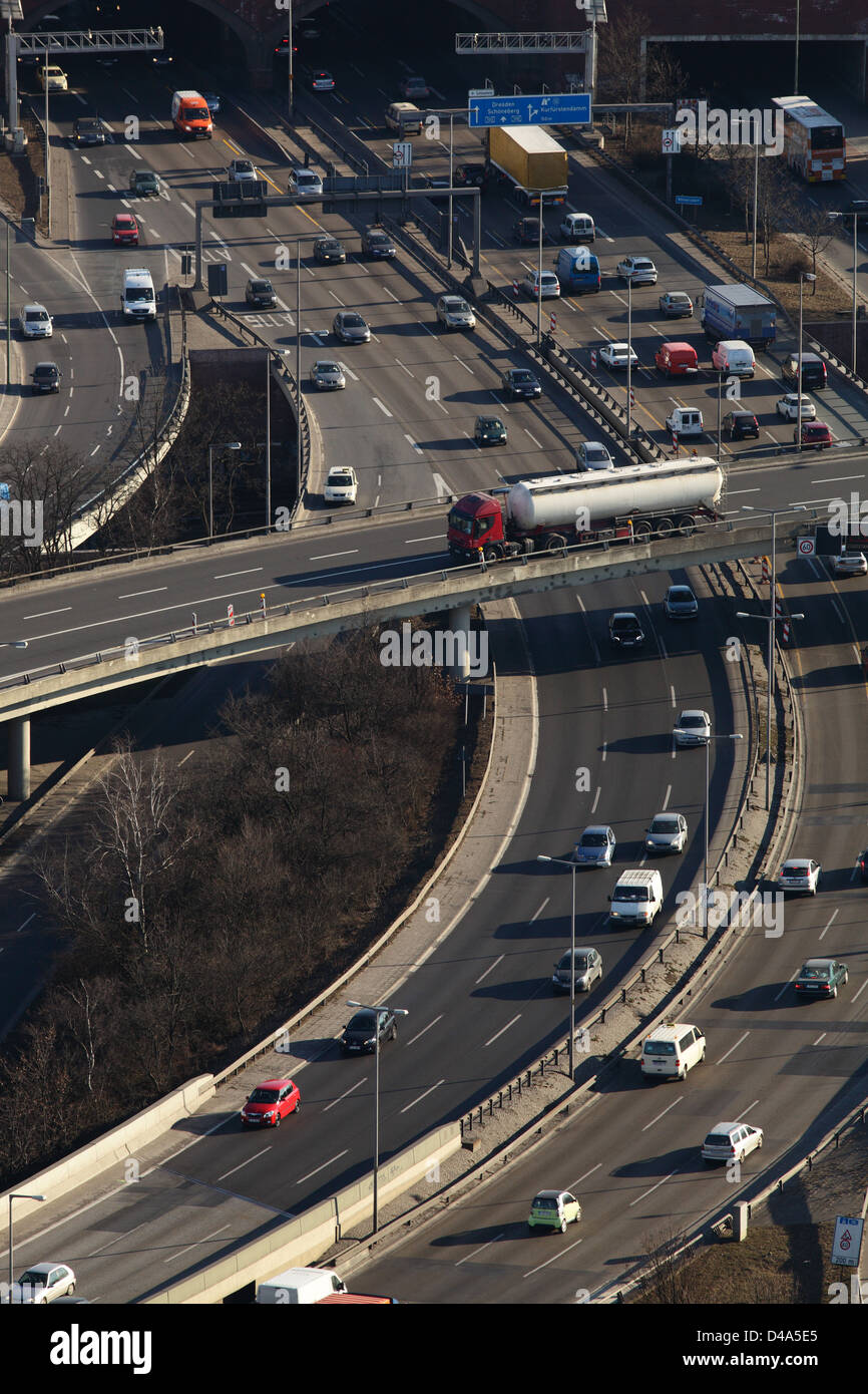 Berlin, Germany, the cars on the motorway at junction Halensee Stock ...