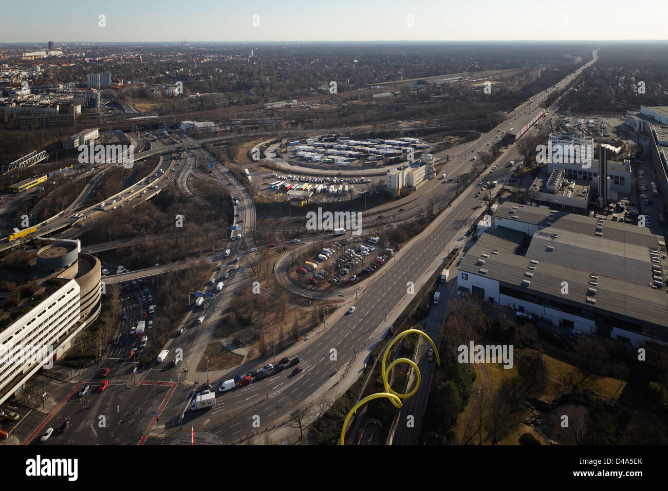Berlin, Germany, the Avus and the interchange Halensee Stock Photo - Alamy