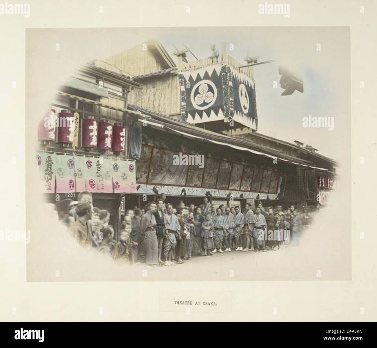 The image shows a traditional theatre in Osaka, Japan, from the New ...