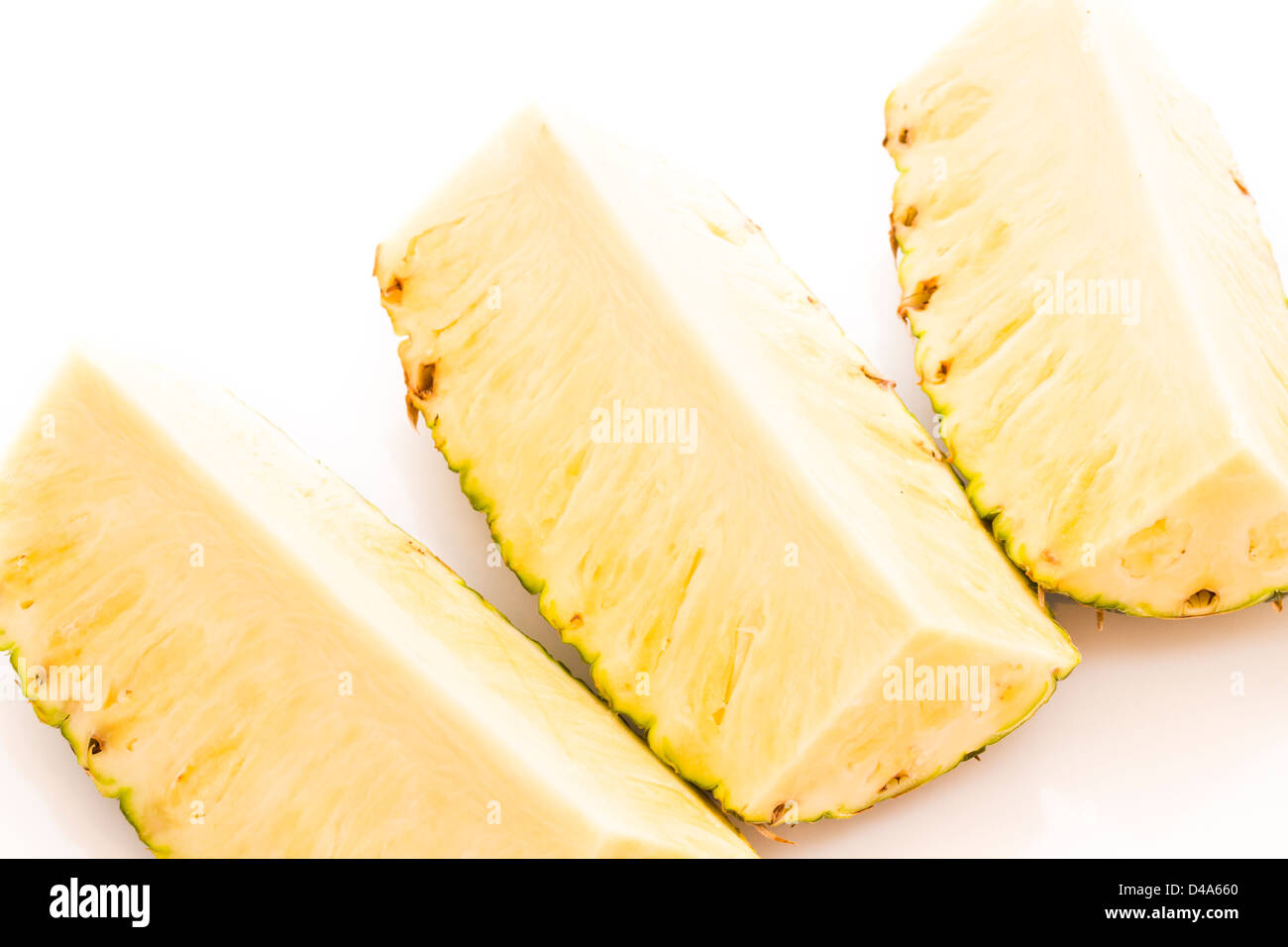 Fresh pineapple on white background Stock Photo - Alamy