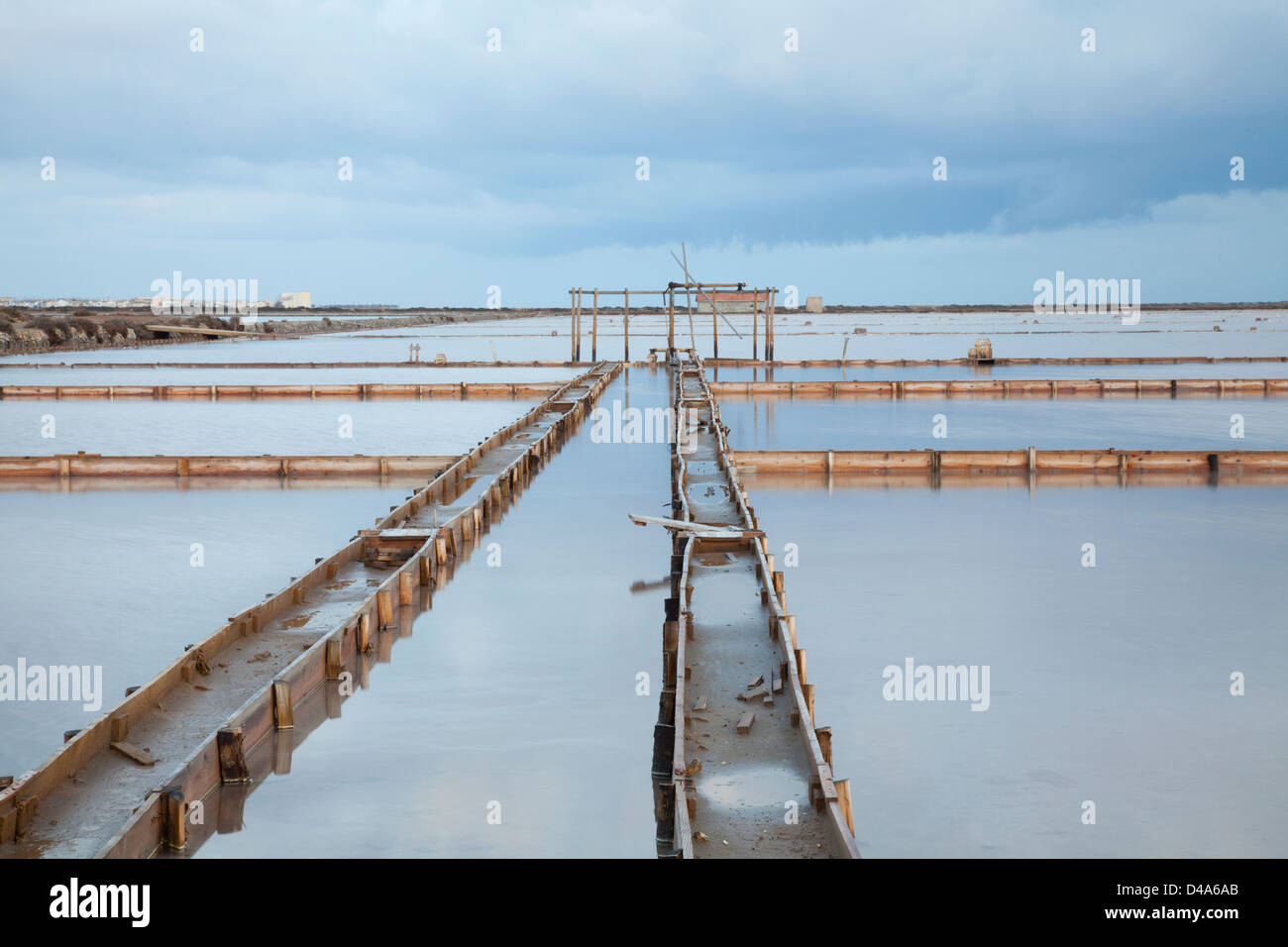 Salt pans, Ile St Martin, Gruissan, France Stock Photo - Alamy