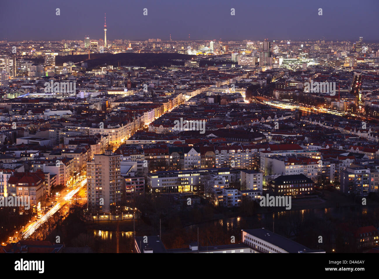 Berlin, Germany, overview of the new square in Berlin-Charlottenburg ...