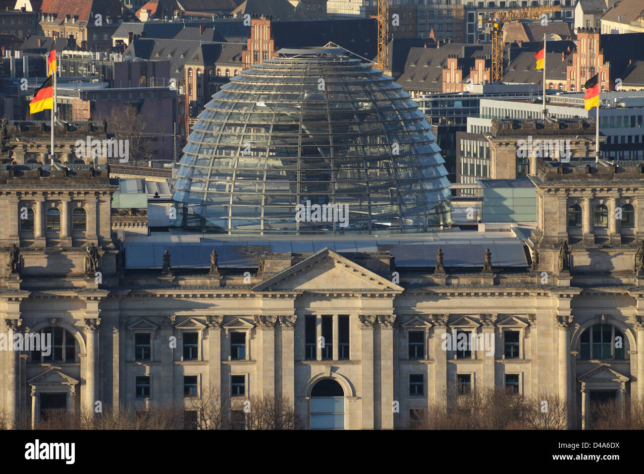 Berlin, Germany, Reichstag Dome in evening light Stock Photo - Alamy
