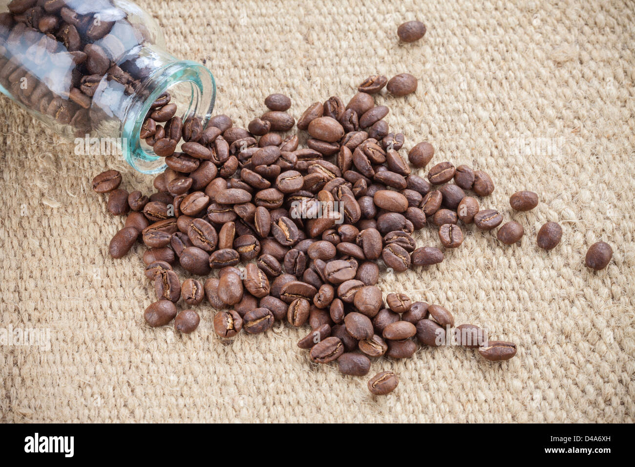 Spilled coffee grain Stock Photo - Alamy