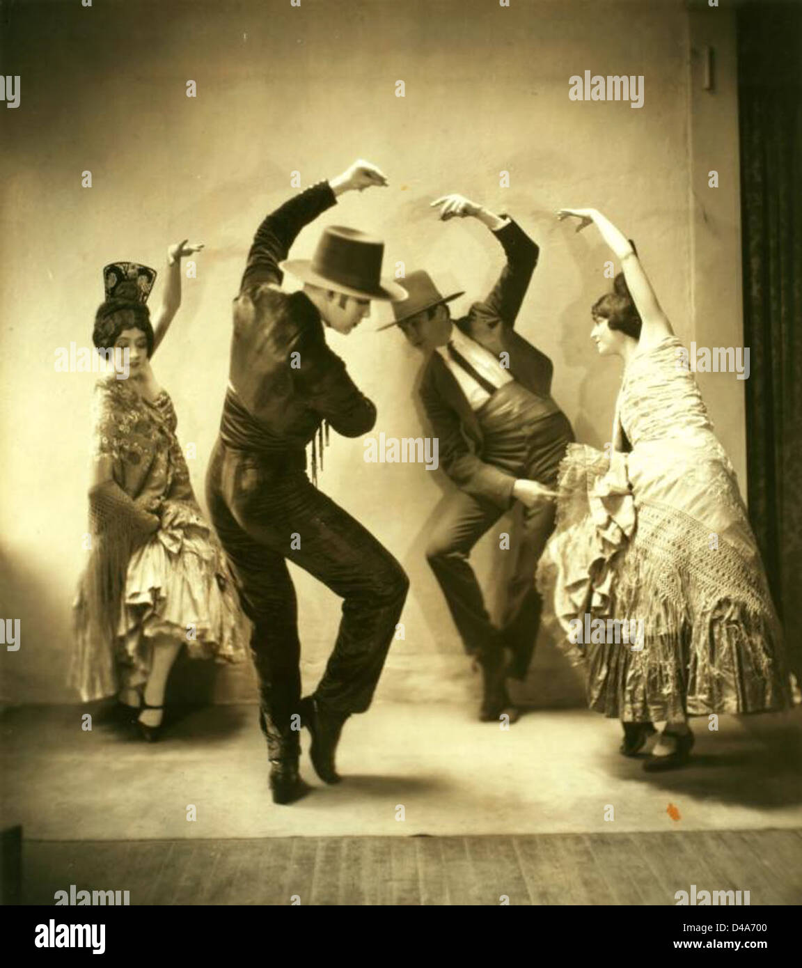 Ted Shawn and the Denishawn Dancers perform the Pas de Quatre or ...