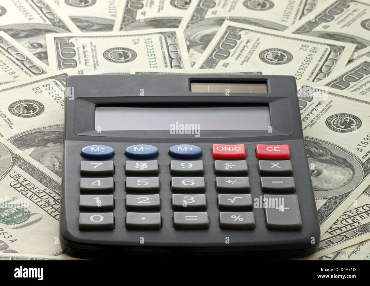 Dollar calculator hi-res stock photography and images - Alamy