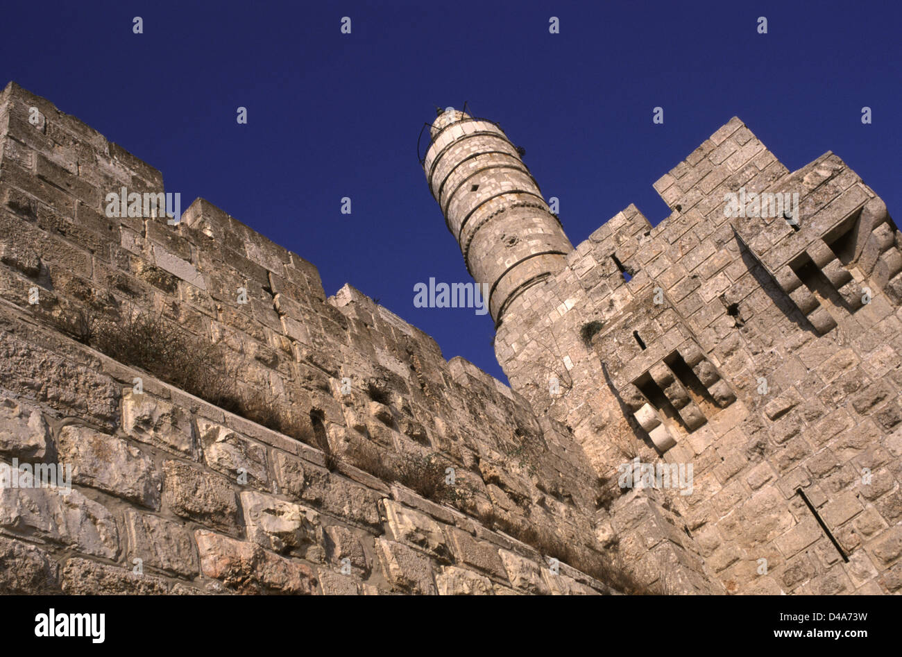 The fortified Tower of David, also known as the Jerusalem Citadel and ...