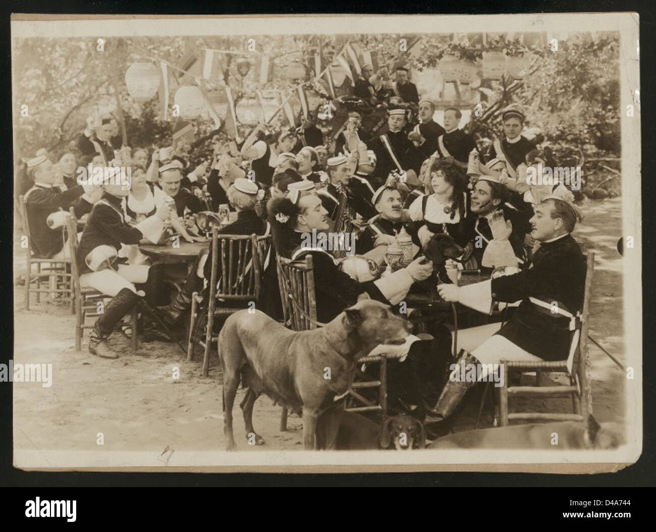 This 1915 photograph captures a scene from the silent film *Old ...