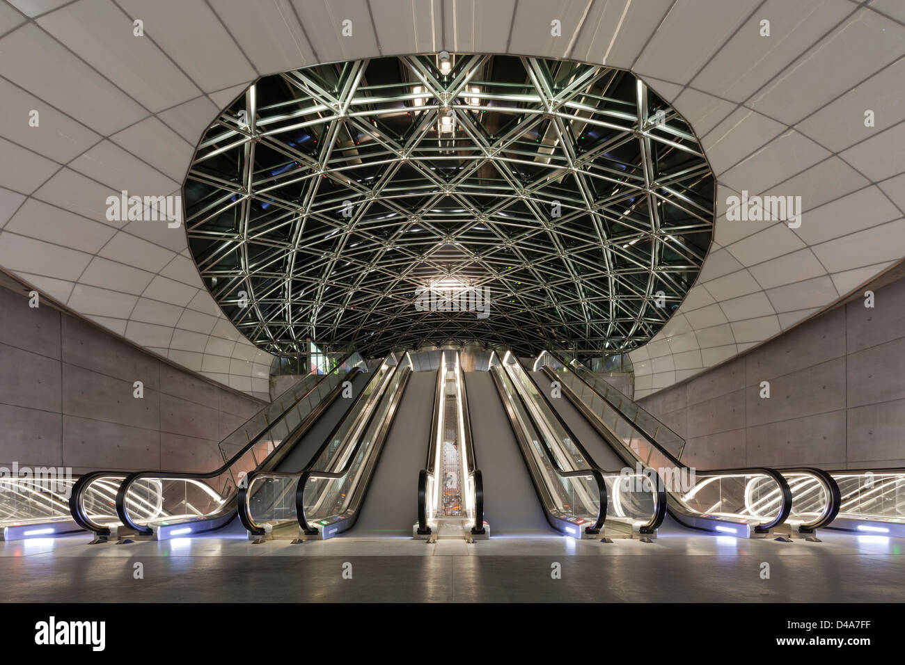 Escalators at Triangeln Station in Malmö Stock Photo - Alamy
