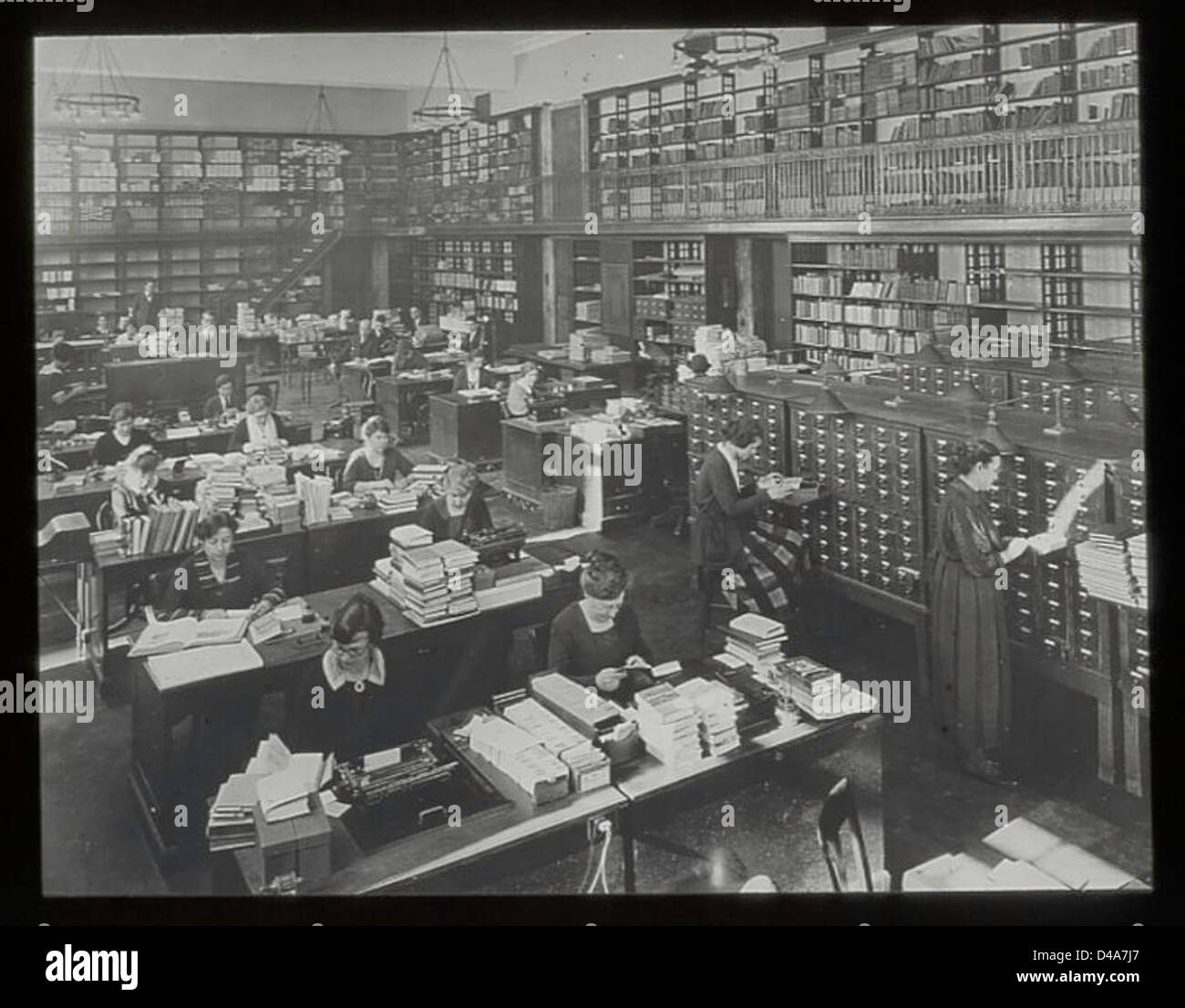 This image shows Room 100 in the New York Public Library, including ...