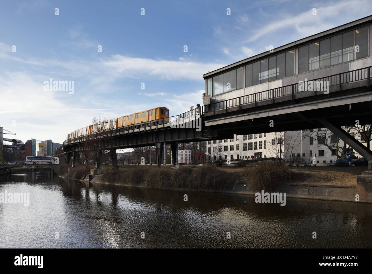 Berlin, Germany, subway line 1 and Metro Station Mehringdamm Stock ...