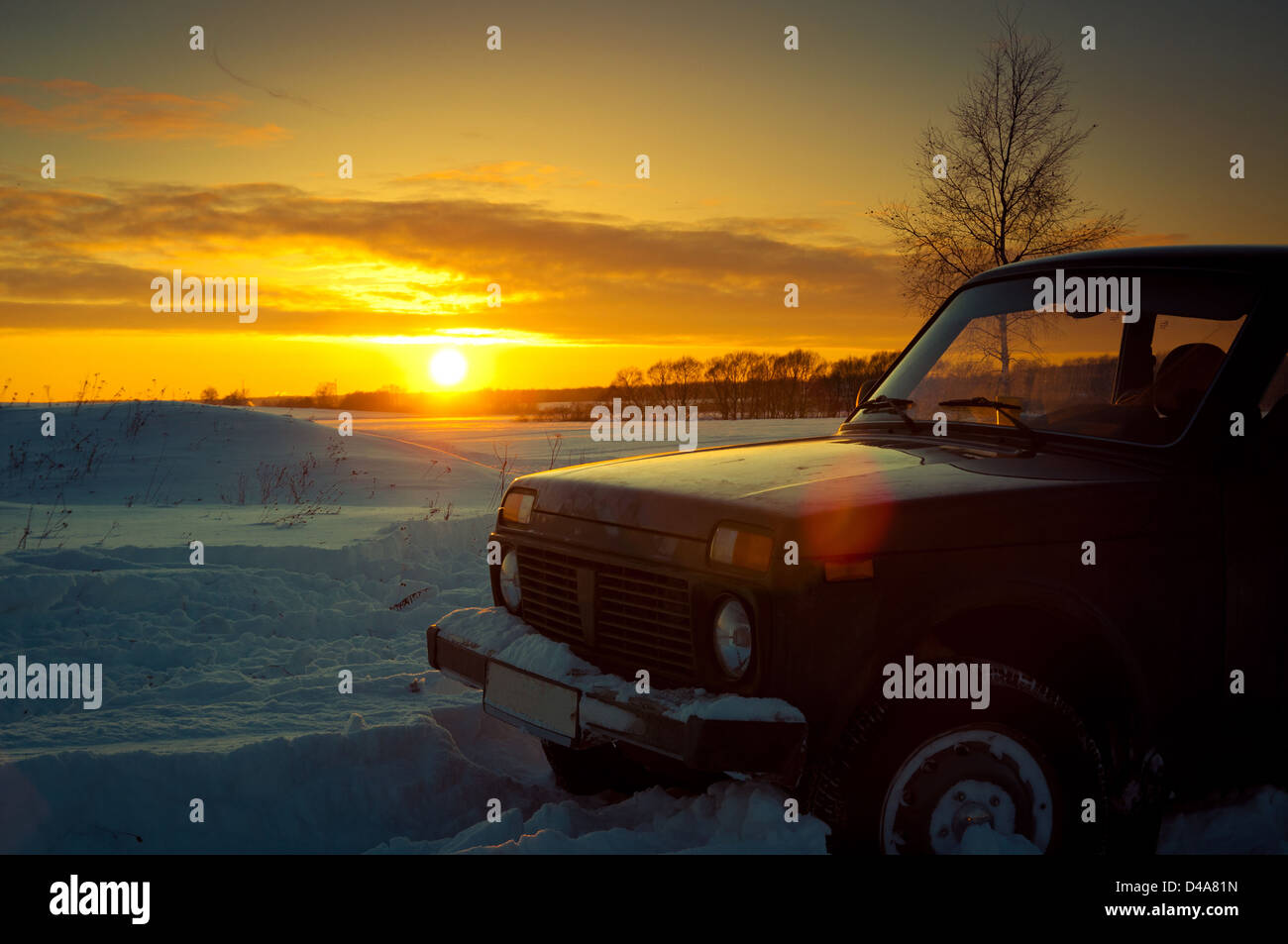 Soviet and Russian SUV Lada Niva 4x4 Stock Photo - Alamy