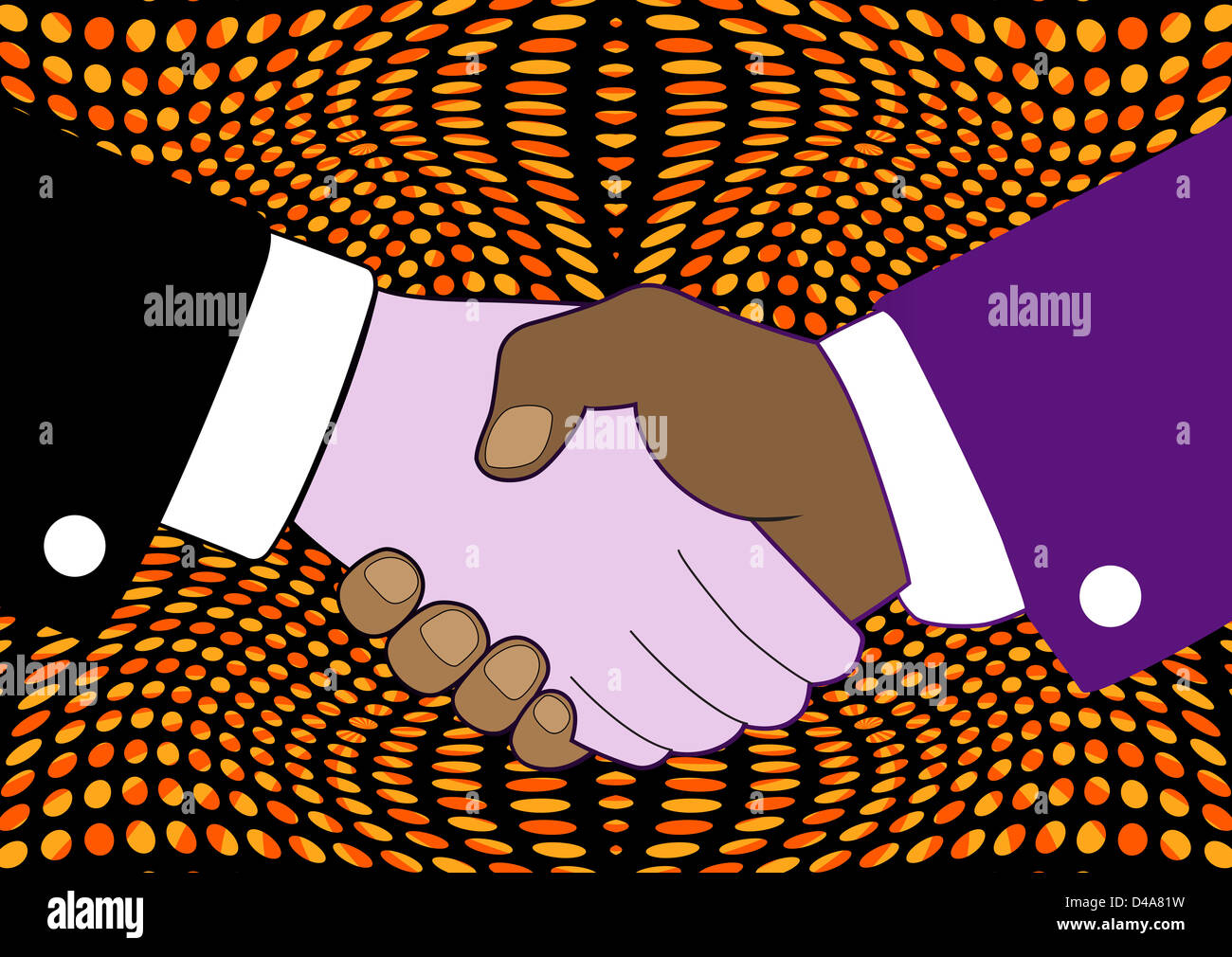 Hand Shake Illustration High Resolution Stock Photography and Images ...