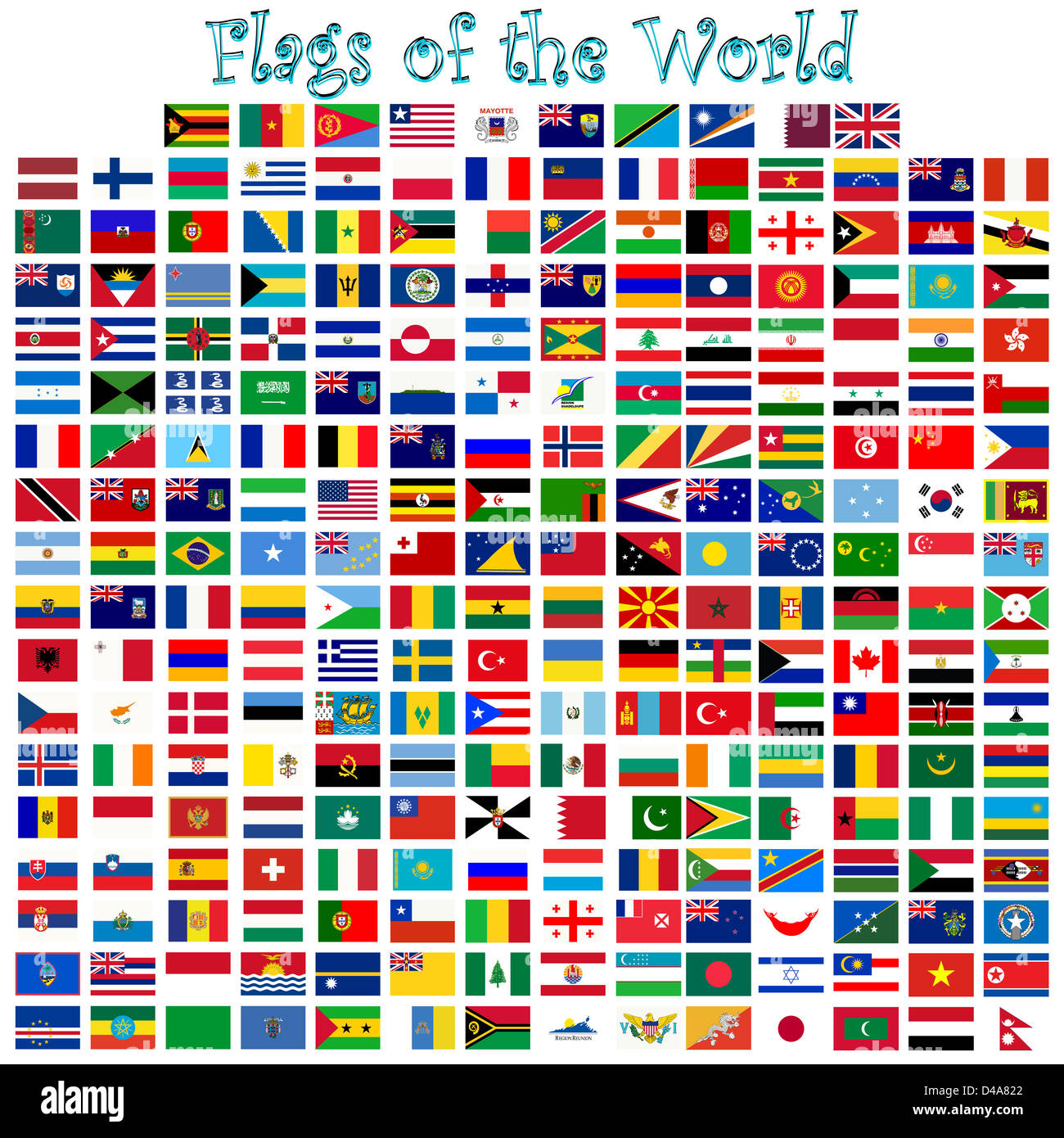 Art world flags hi-res stock photography and images - Alamy