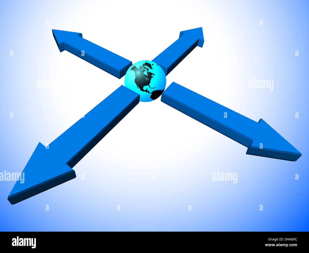 World map arrows hi-res stock photography and images - Alamy