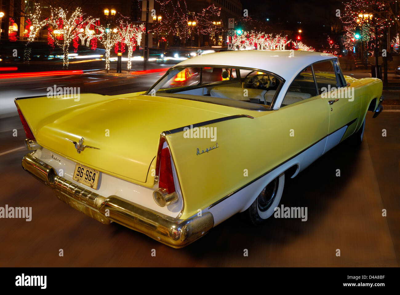 1957 Dodge Regent classic car in Downtown Montreal Canada with ...