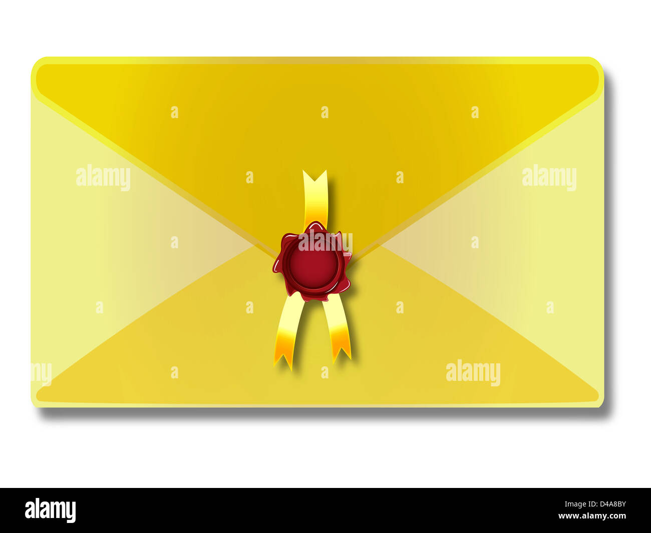 sealed envelope against white background, abstract vector art ...