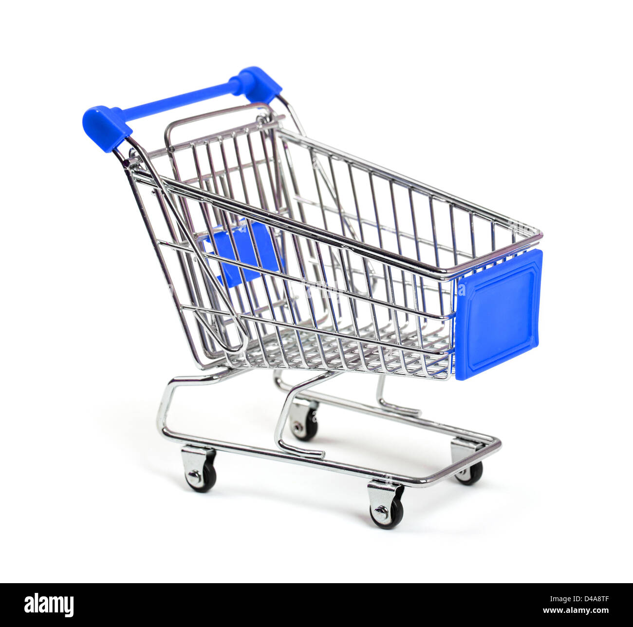 Shopping Cart with shadow isolated on white Stock Photo - Alamy