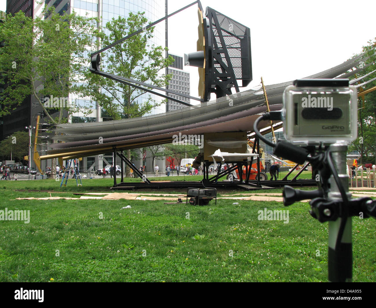 The JWST full-scale model displayed at Battery Park during the World ...