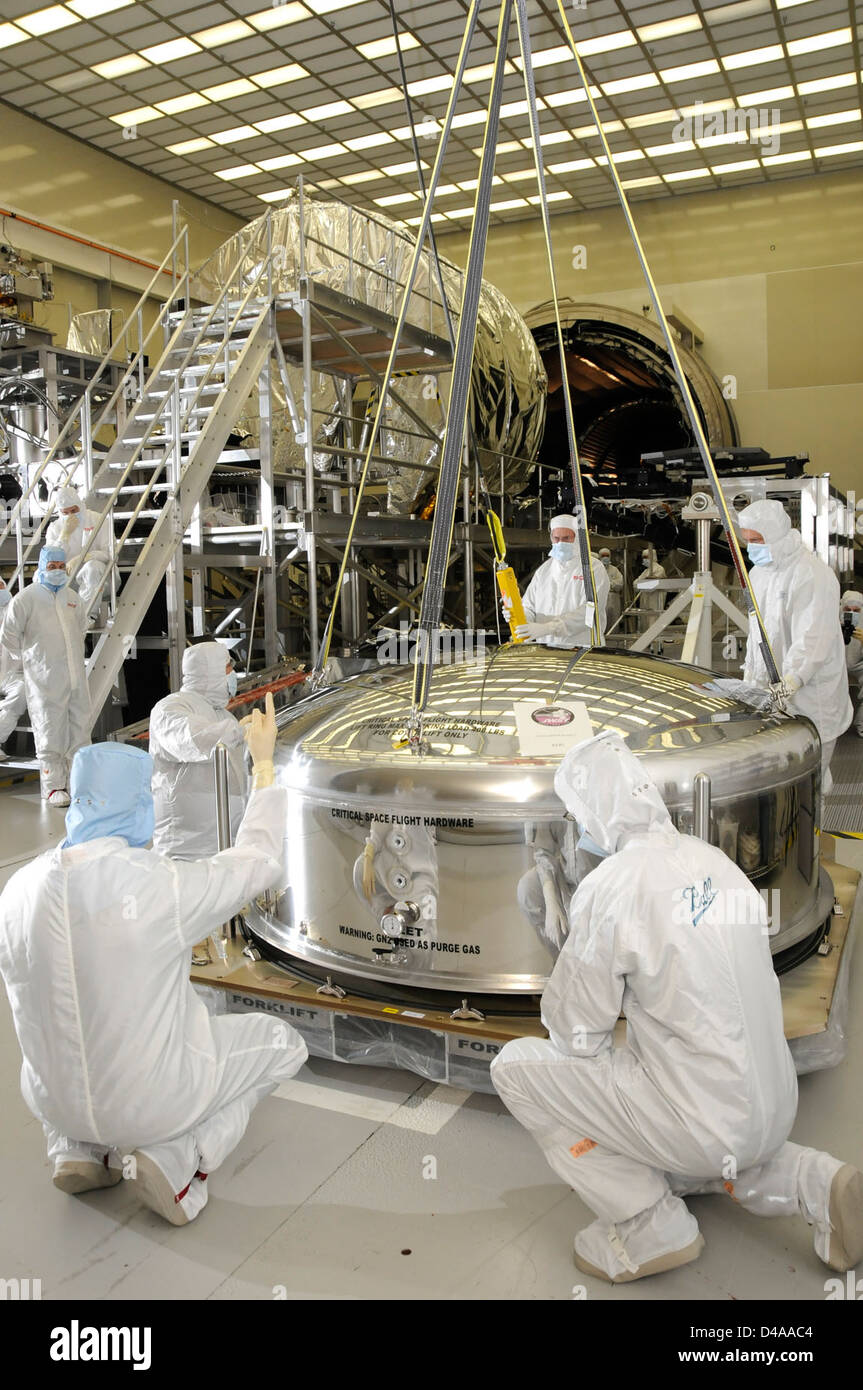 The James Webb Space Telescope mirrors arrive at NASA’s Marshall Space Flight Center for ...
