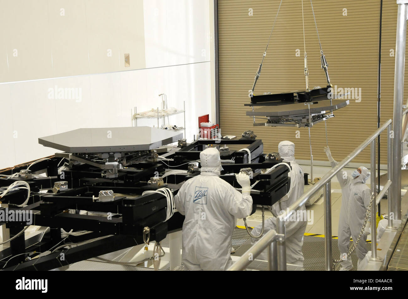 The primary mirrors of the James Webb Space Telescope are transported ...