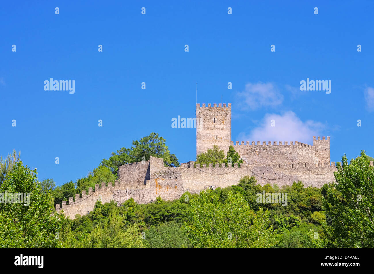 Leiria Burg - Leiria castle 01 Stock Photo - Alamy