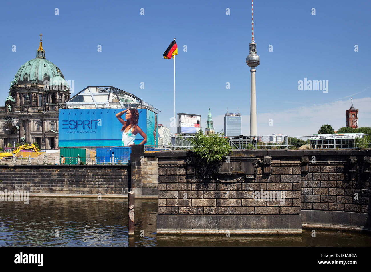 Berlin, Germany, the Berliner Dom, TV Tower, the Red City Hall and the ...