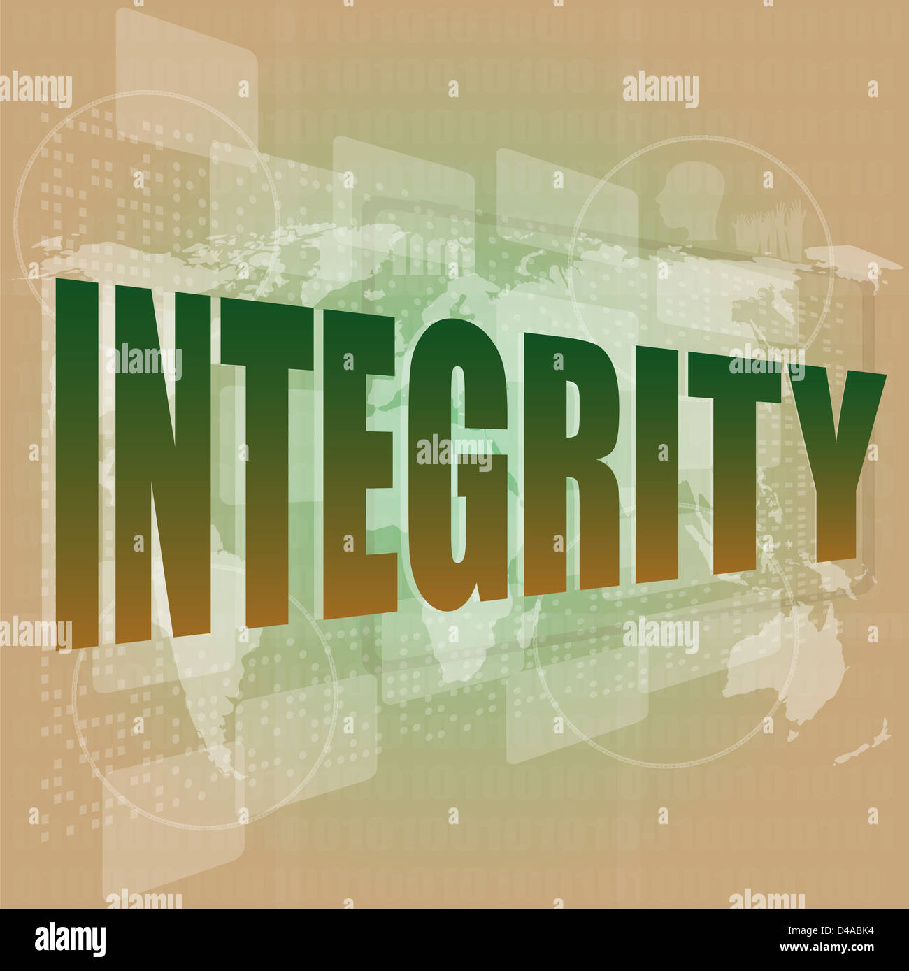 business concept: word integrity on digital background Stock Photo - Alamy