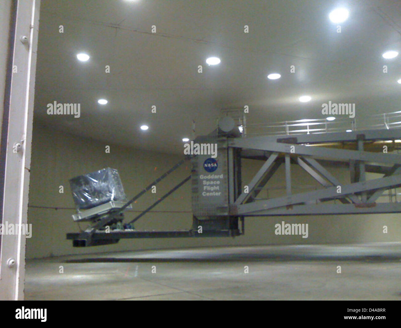 The ISIM (Integrated Science Instrument Module) structure is tested on ...