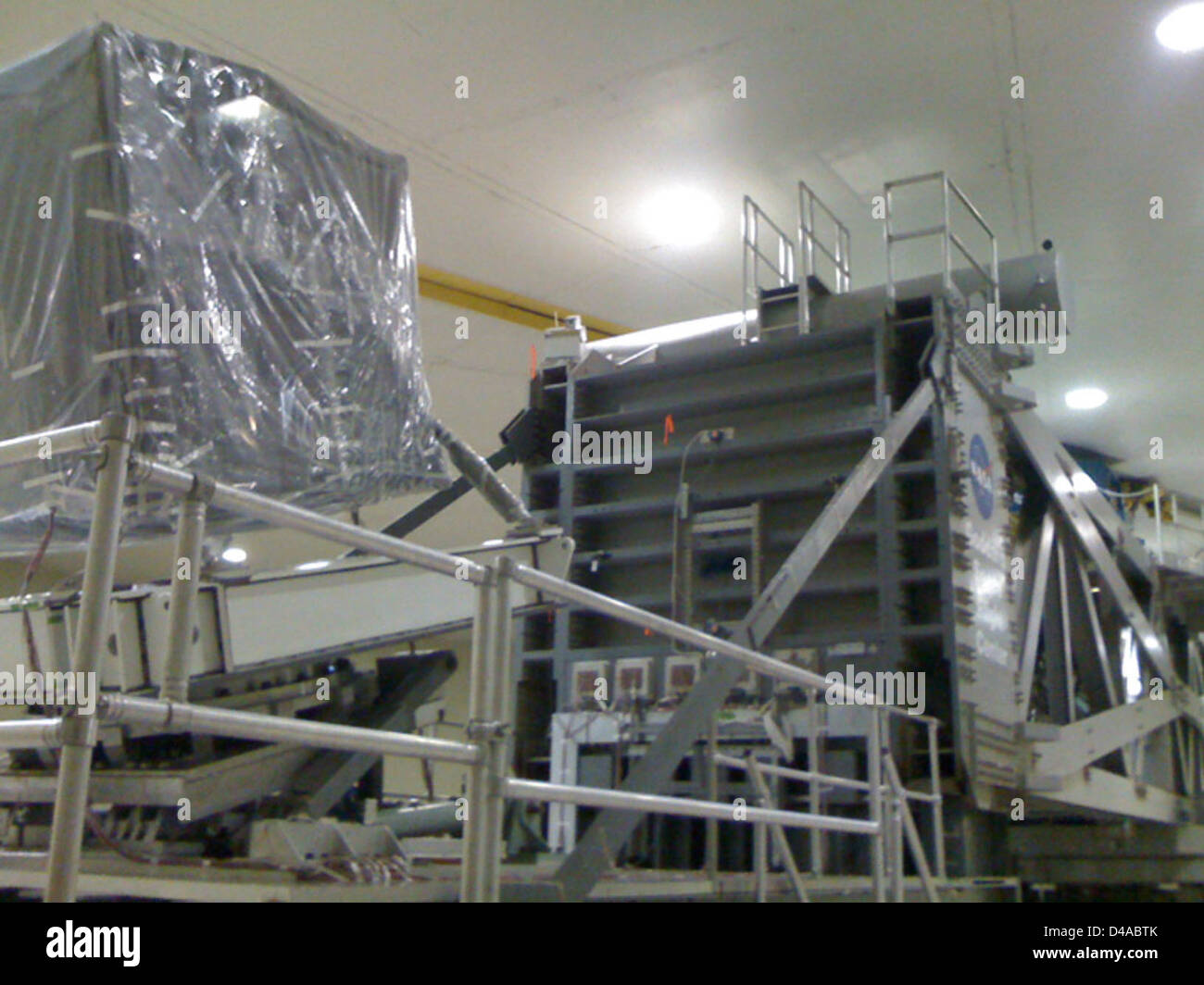 The ISIM (Integrated Science Instrument Module) structure is tested on ...